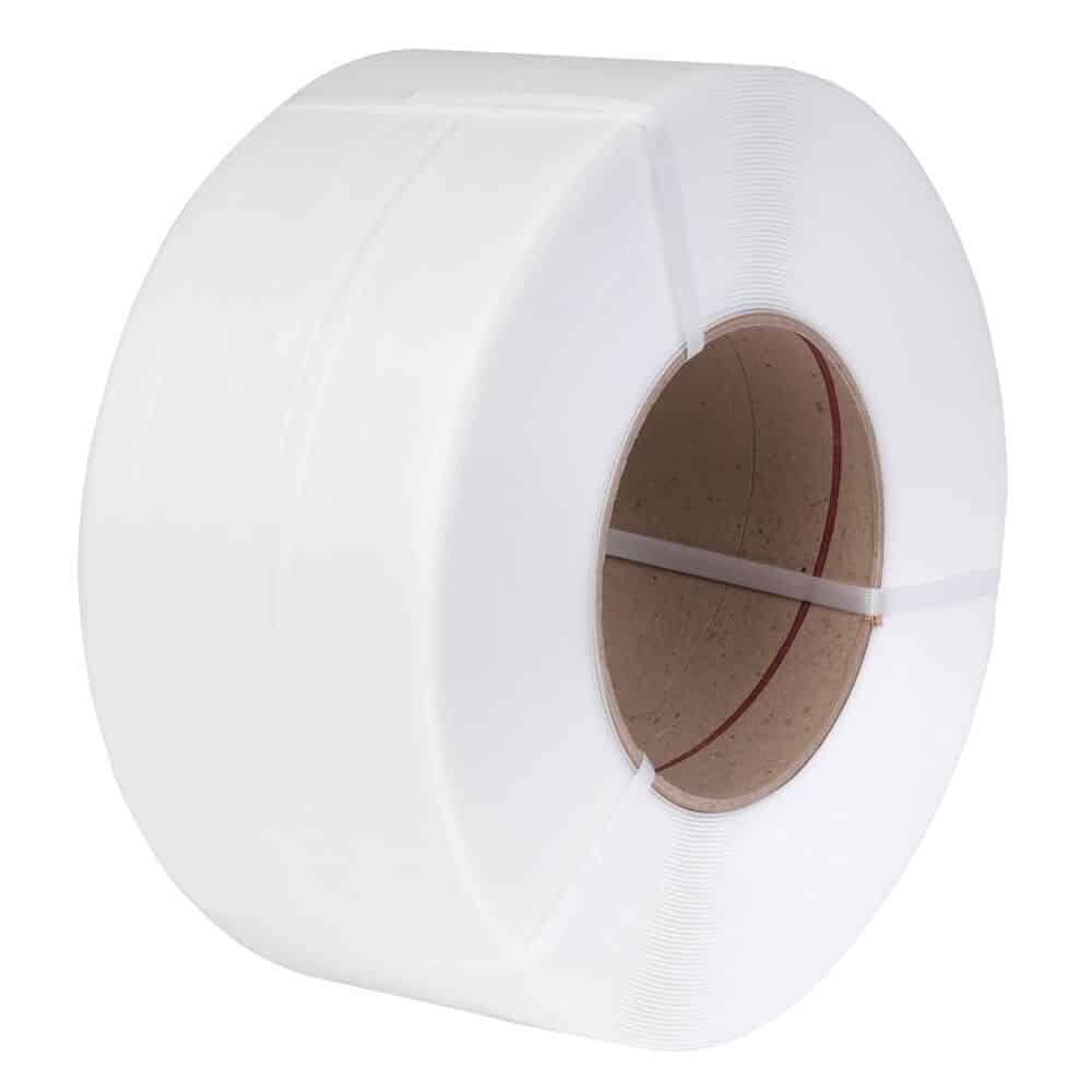 Strapping Plastic 12mm x 0.55mm x 3000m - White | KB Packaging